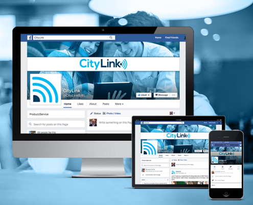 City Link Logo & Facebook Branding | Dunckley Design LLC